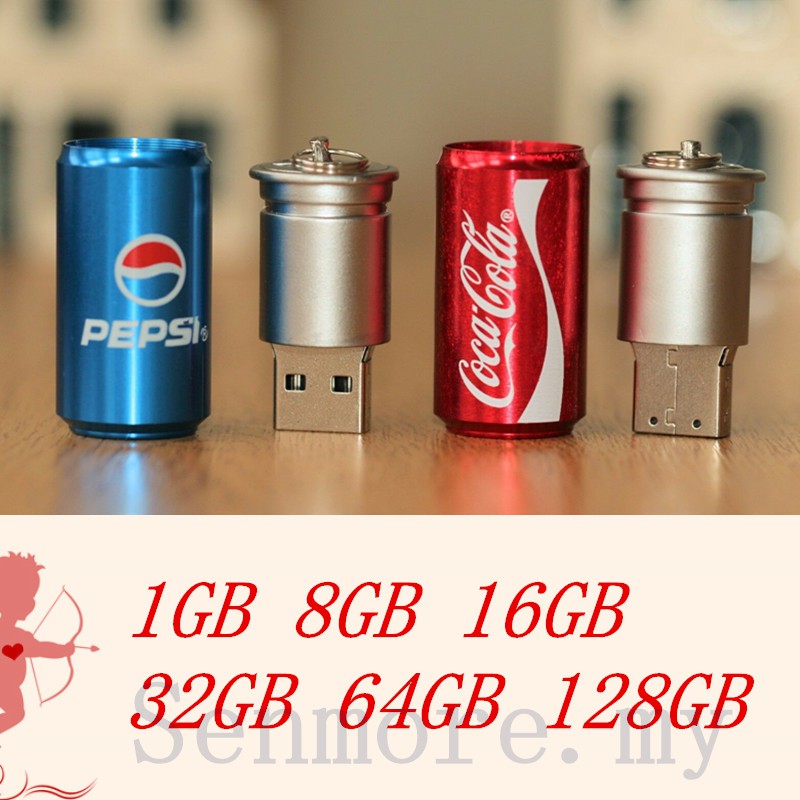 Canned beverage USB flash drive 128GB 64GB 32GB 16GB 8GB 1GB Pendrive ...