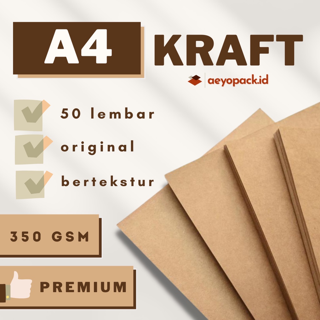 Forro de papel kraft 350 GSM A4/A6/F4 contenido 50 hojas de Chocolate ...