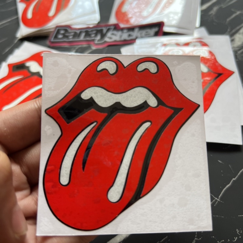 Cinta Adhesiva Con El Logotipo De ROLLING STONE Para Cortar La Lengua ...