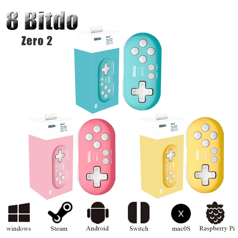 8Bitdo Zero 2 Mini Bluetooth Inalámbrico Gamepad Interruptor Controlador Joystick Para Nintendo ...