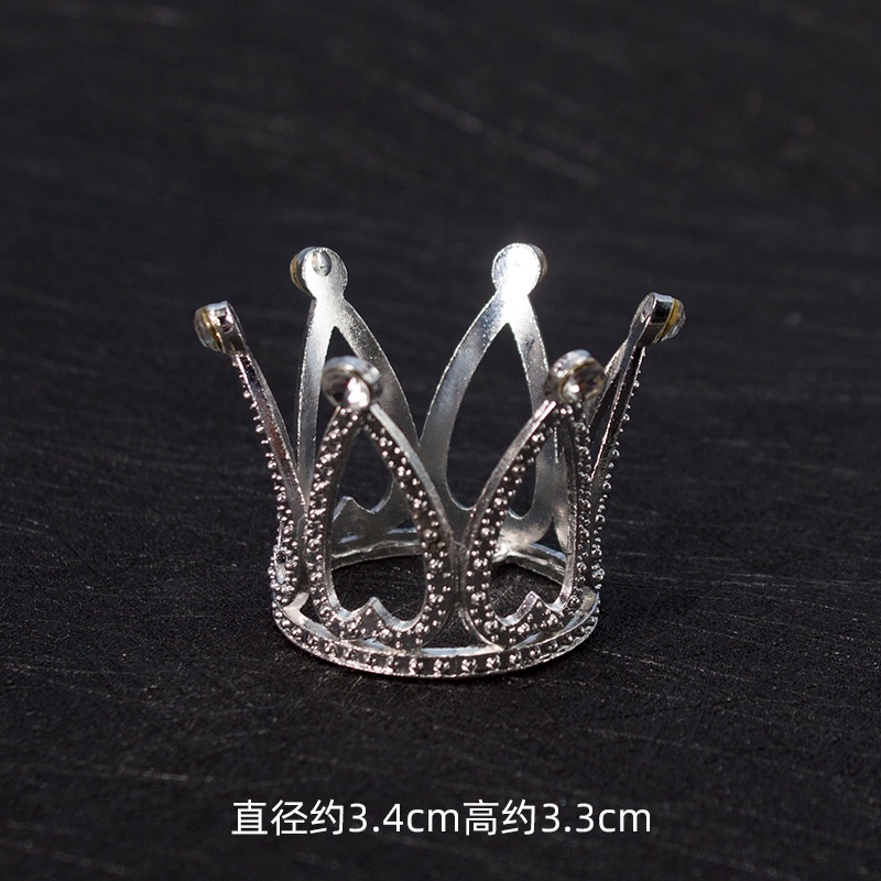 Corona Cake Topper Negro Cristal Adornos De Pelo Quee Princesa ...