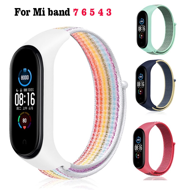 Correa Para Xiaomi Mi Band 7 6 5 4 3 Serie 5 Pulsera De Nylon Deportiva | Shopee México