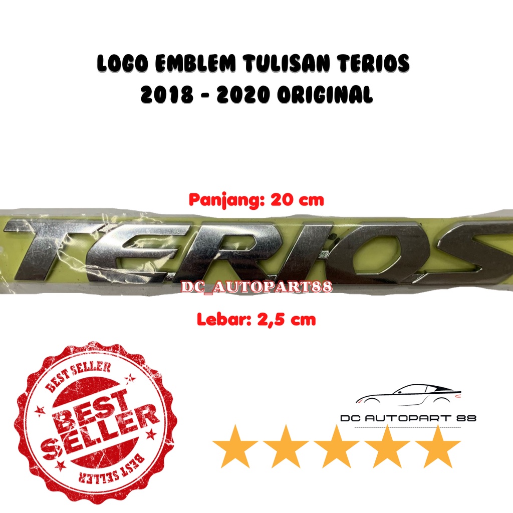 Terios 2018-2020 Logo de emblema de escritura Original | Shopee México