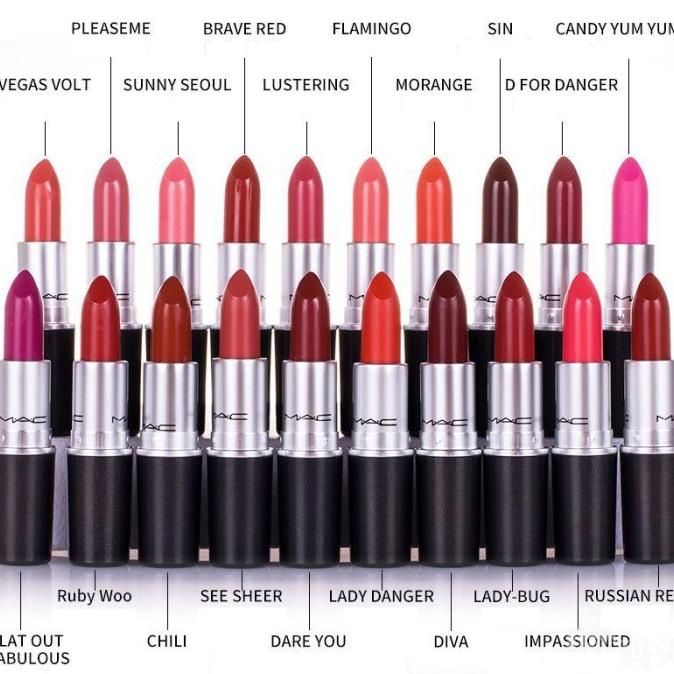 Mac lápiz labial mate | Mac lápiz labial de tamaño completo Original ...