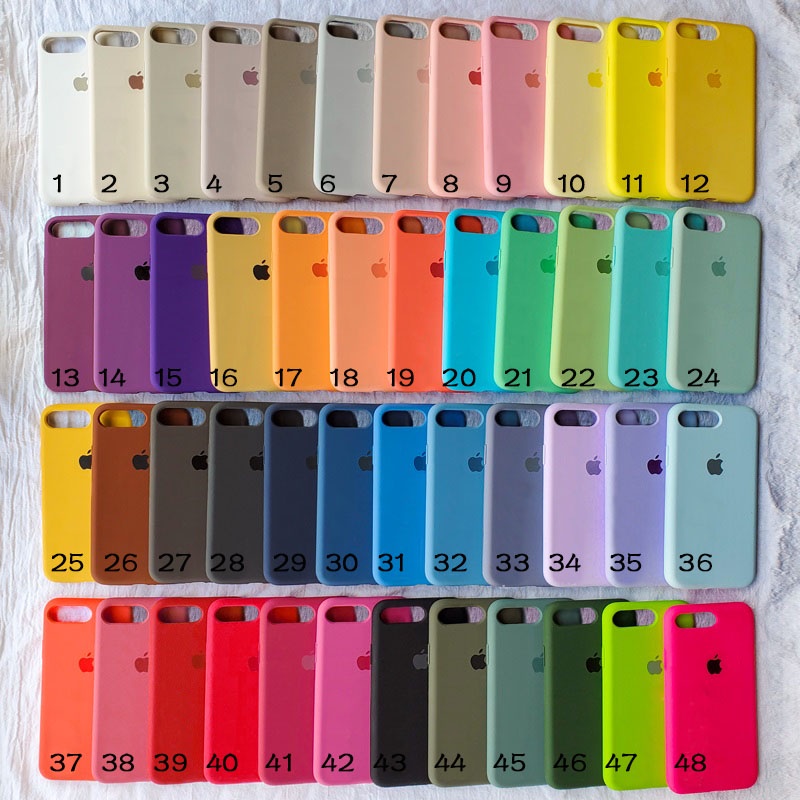[funda de silicona] iphone 12 11 pro max mini 7/8 7plus 8plus 7+ 8 ...