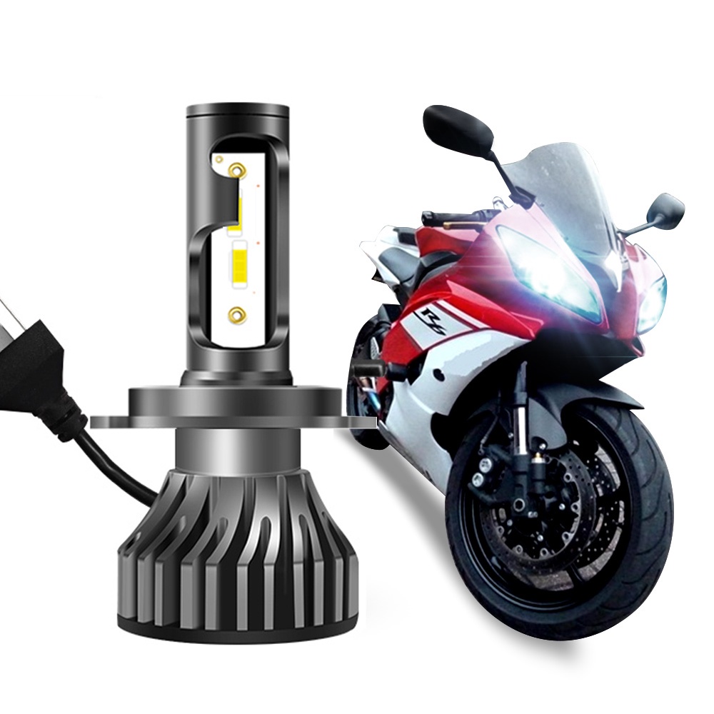 1 unidad de faro de motocicleta LED H4 H7 H11 H1, faros antiniebla, bombillas LED, faro ...