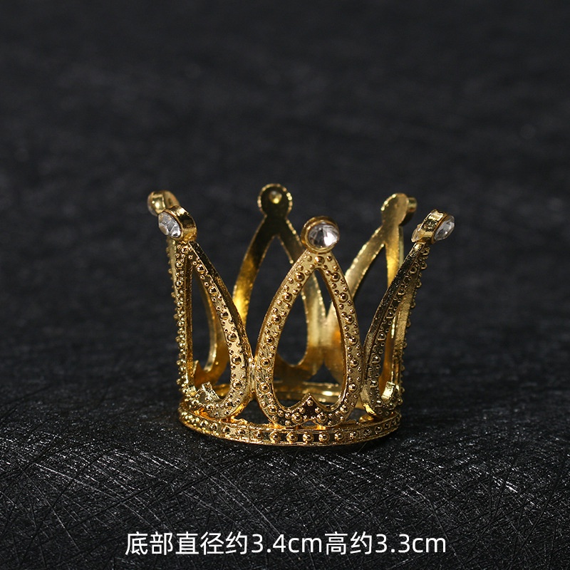 Corona Cake Topper Negro Cristal Adornos De Pelo Quee Princesa ...