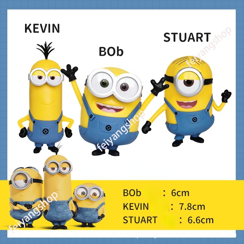 Minions The Rise of Gru Bob Kevin Stuart Figura De Acción Pastel Adorno ...
