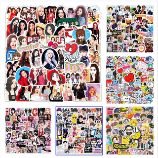 50Pcs Korean Stars Kpop Idols Carton Toy PVC Sticker For Skateboard ...