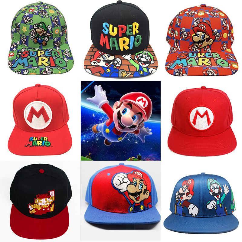 Super Mario Luigi Baseball Trucker Hat Cap Adjustable Hip Hop ...