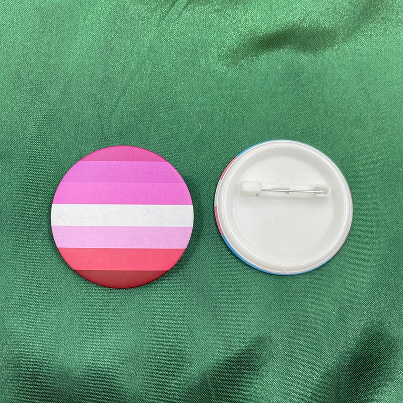Arco Iris Insignia Broche Gay LGBT Pride Banner Insignia Acrílico ...
