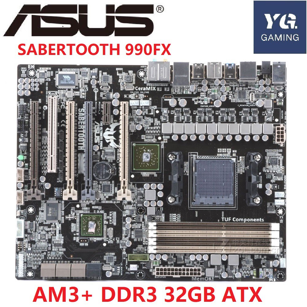 Placa Base De Escritorio ASUS SABERTOOTH 990FX AMD 990FX Socket AM3 ...