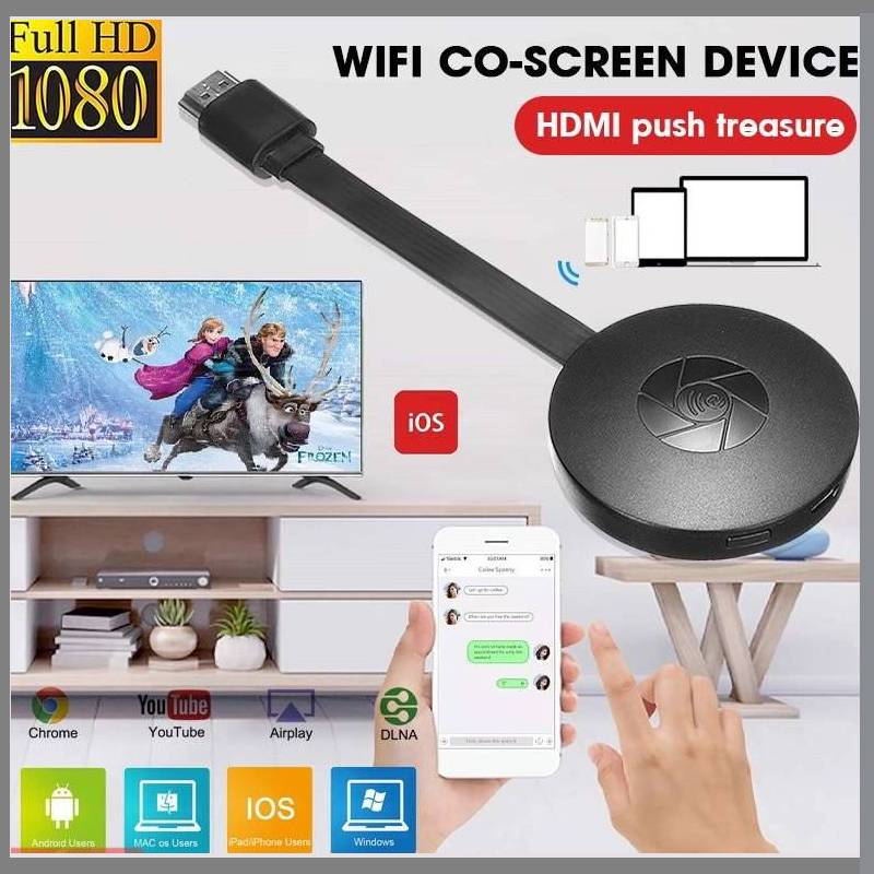 Chromecast G2 TV Streaming Miracast Airplay Google HDMI Dongle Wireless ...