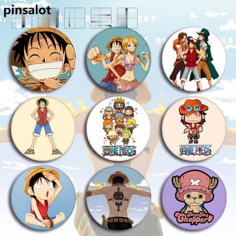 Quadratic Element Anime ONE PIECE Insignias De Dibujos Animados Iconos ...