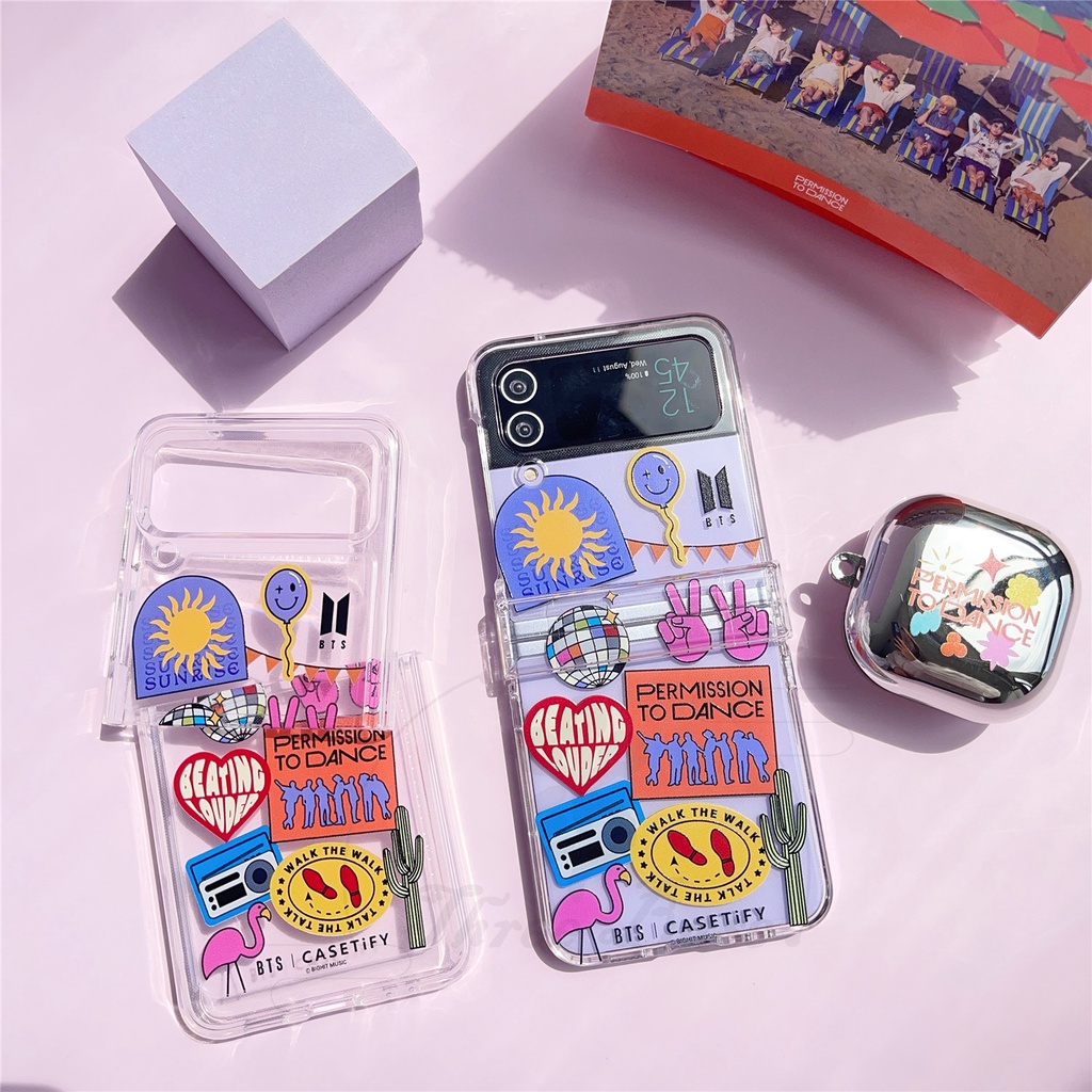 Phone case bts For Samsung Zflip 3 Zflip 4 PTD Same as JIN Permission ...