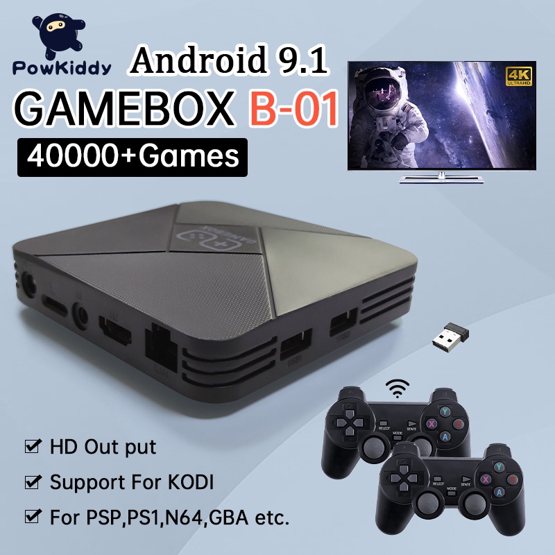 POWKIDDY Family TV Game Box 4K HD Videojuego Consola Para PS1 Con Doble ...
