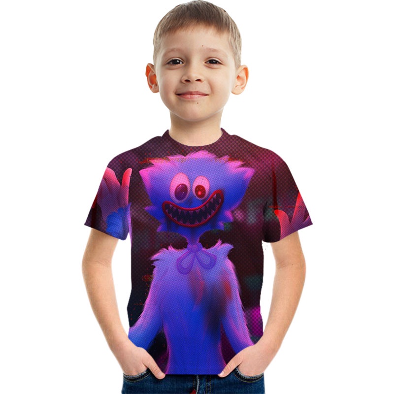Dibujos Animados Poppy Playtime Camiseta De Los Niños Huggy Wuggy Miedo ...