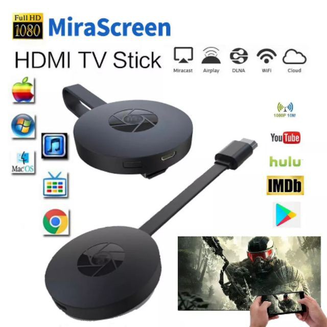 Chromecast G2 Tv Wireless Streaming Miracast Airplay Google Adaptador ...