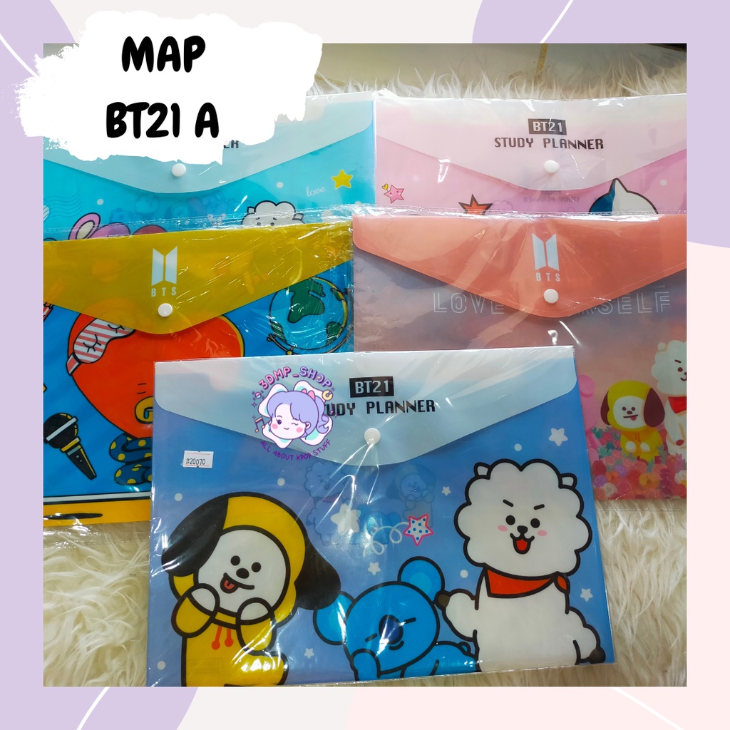 Mapa Bolsa De Archivo BT21 BTS Carácter | Shopee México