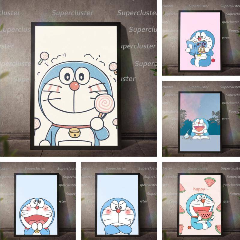 Doraemon Lienzo Lindo Estilo En Vivo Pintura Póster Impresión De Pared Cuadros Decoración Del ...