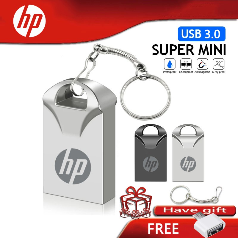 HP USB3.0 mini pen drive 125GB 512GB 1TB 2T usb de metal 64gb para PC ...