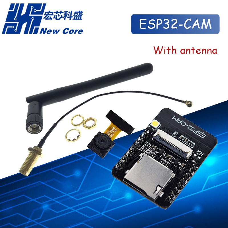 ESP32-CAM ESP-32S Módulo WiFi ESP32 serial A Placa De Desarrollo 5V Bluetooth Con De Cámara ...