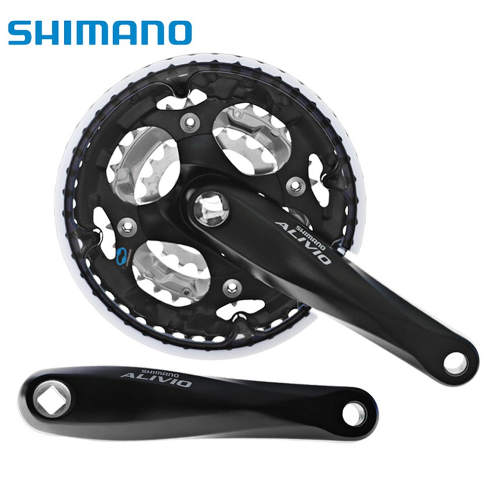 Shimano Alivio FC-M410 8/24 Velocidades MTB Cuadrado Triple Bielas 42-32-22T 170mm | Shopee México