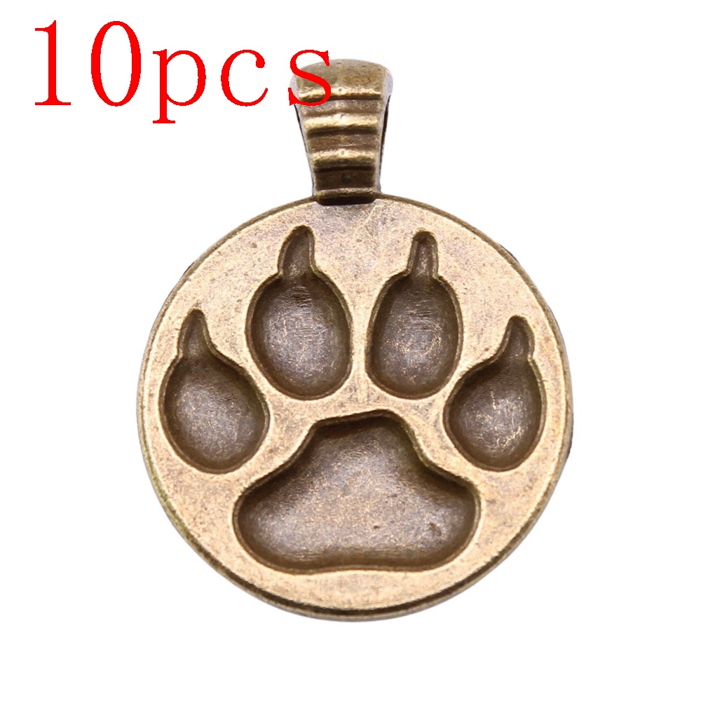 Charms Perro Pata Hueso Encantos Para Hacer Joyas Suministros Hechos A ...