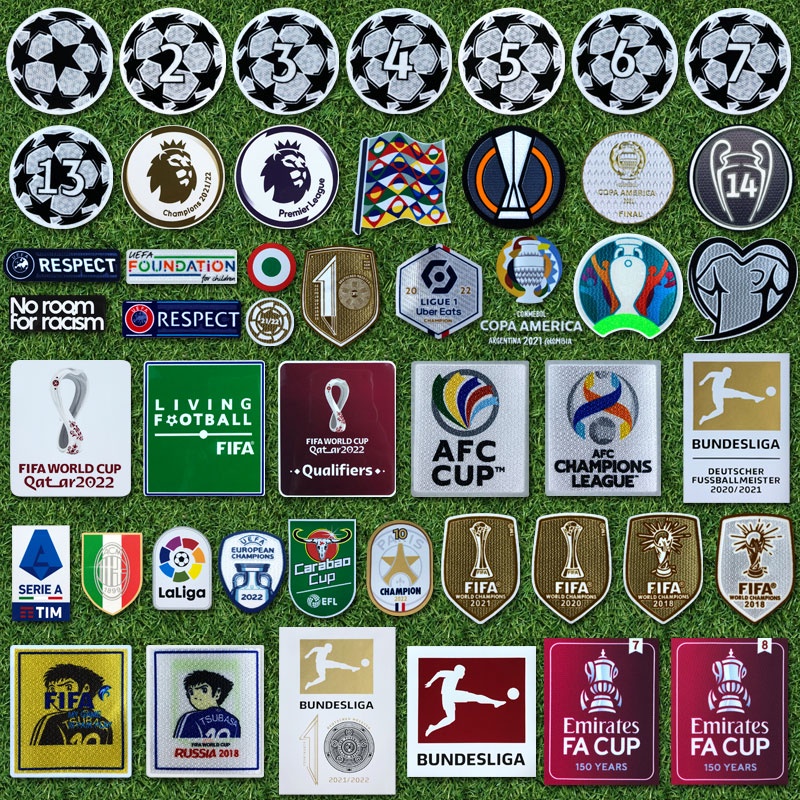 2021/22/23 Parche De Fútbol Insignia Bola FA Copa UEFA EPL UCL La Liga Serie A Ligue 1FIFA ...