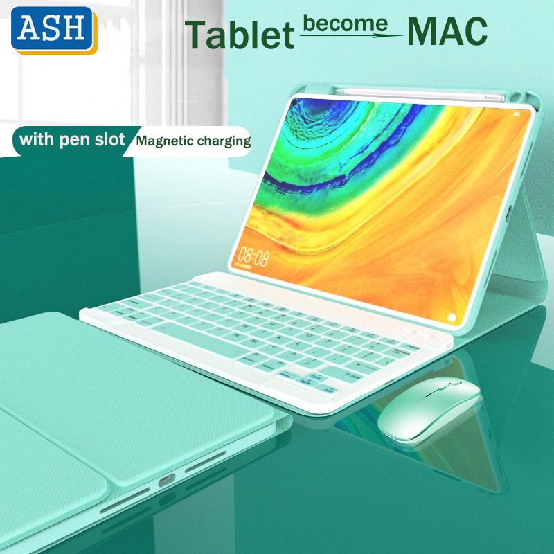 ASH Teclado Inalámbrico Bluetooth Ratón Para Huawei Matepad 11 2021 10. ...