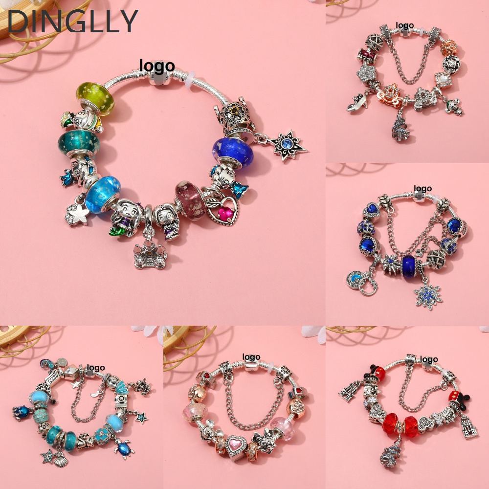 Pulseras De Dibujos Animados Con Cuentas De Princesa Animales De ...