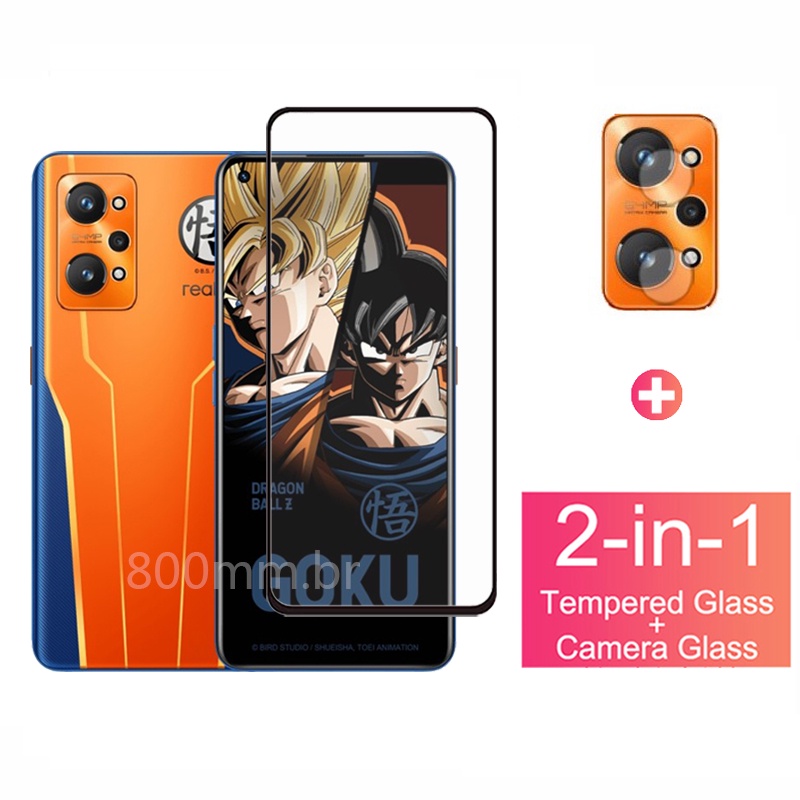 Mica Protector de Pantalla Vidrio Cristal Templado 9D 2 En 1 Para Realme GT Neo 3T Dragon Ball Z ...