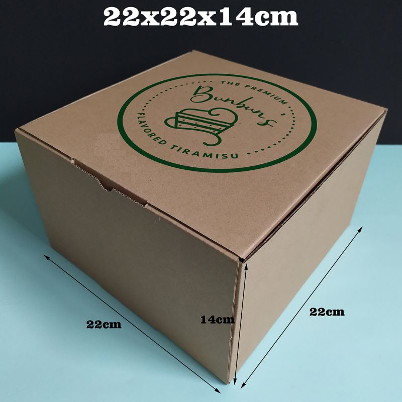 Serigrafía personalizada docenas de cajas de cartón 22x22x14CM (caja ...