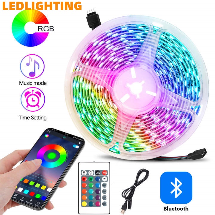 Tira De Luces Led Usb 5050 RGB 16colores Cambiantes Luz Cálida Para El ...