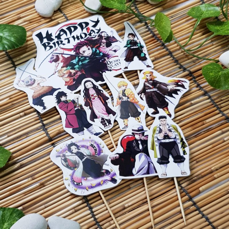 Demon Slayer Kimetsu no Yaiba Anime Cake Topper 1 Juego | Shopee México