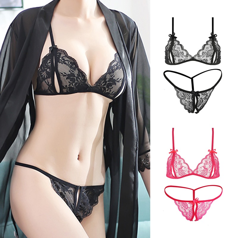 Conjunto De Lencería Erótica Transparente Íntimo Sujetador Sexy De 2 Piezas | Shopee México