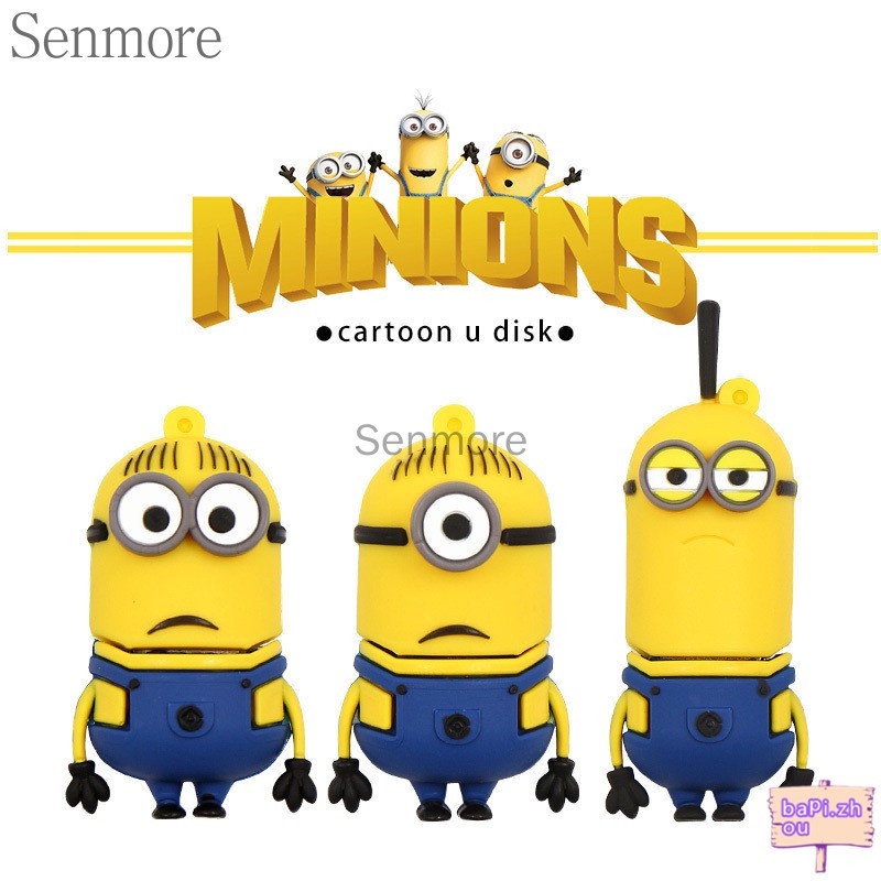 Lindo Tres Minions U Disk 128GB 64GB 32GB 16GB 8GB 1GB Regalo Creativo ...