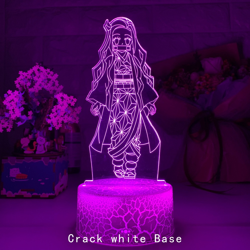 Kimetsu No Yaiba Nezuko Kamado Figura Led Luz De Noche Para Decoración ...