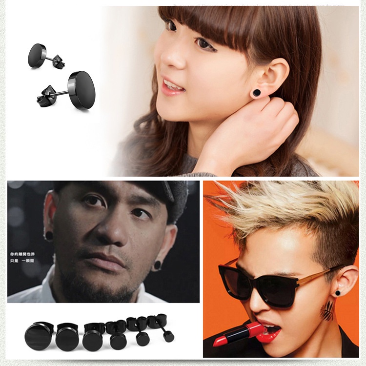 aretes acero inoxidable, unimax, punk, aretes de bts, Titanio material ...