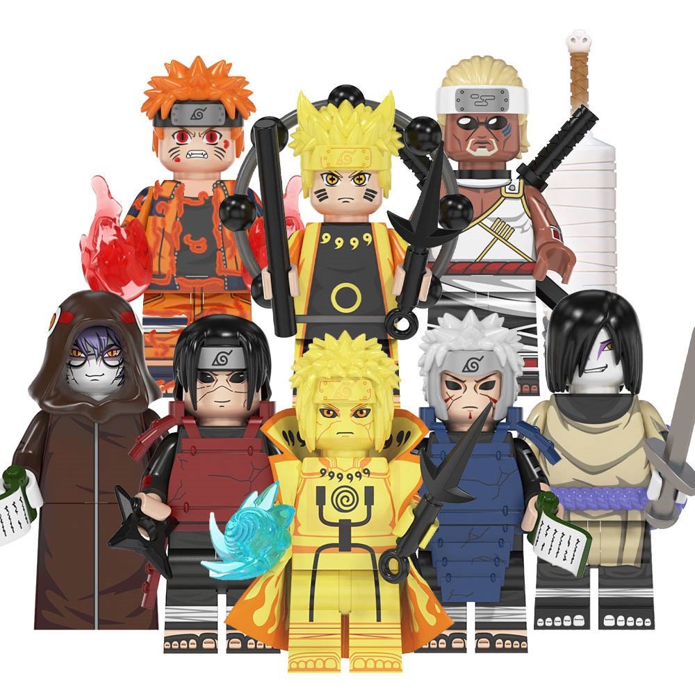 Hot Anime Uzumaki Naruto Lego Juguetes Minifiguras Cómic Bloques De ...