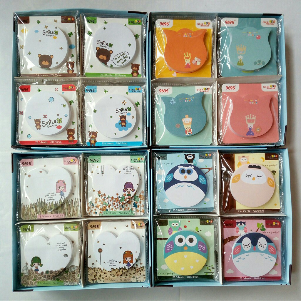 Notas adhesivas/memorar papel lindo personajes | Shopee México