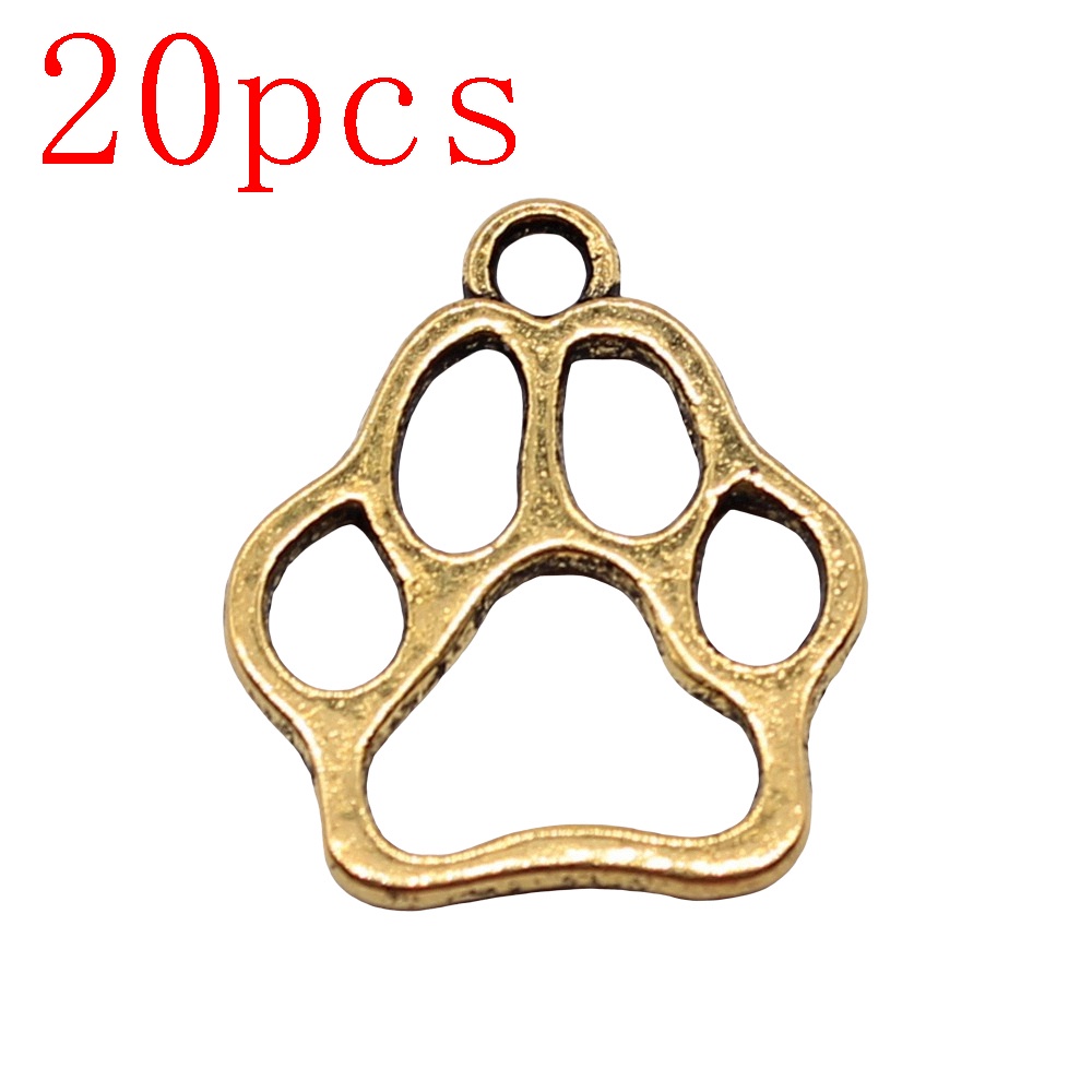 Charms Perro Pata Hueso Encantos Para Hacer Joyas Suministros Hechos A ...