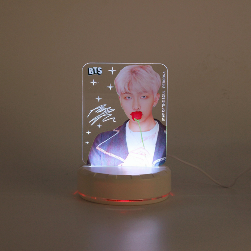Lámpara De Mesa con luz Led De noche Colorida De Bts | Shopee México