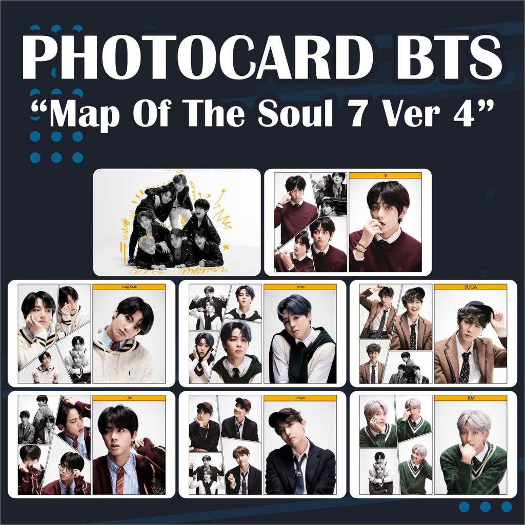 Tarjeta Fotográfica BTS Mapa Del Alma 7 KPOP | Shopee México