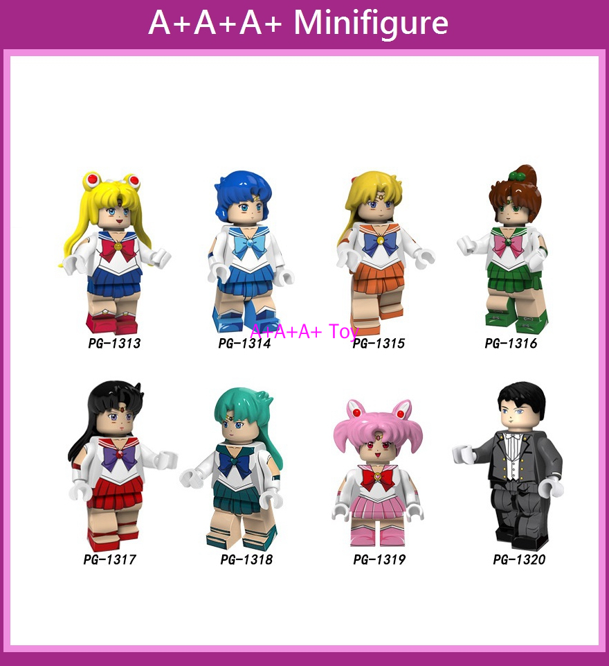 lego minifigures pg8156 anime sailor moon bloques de construcción ...