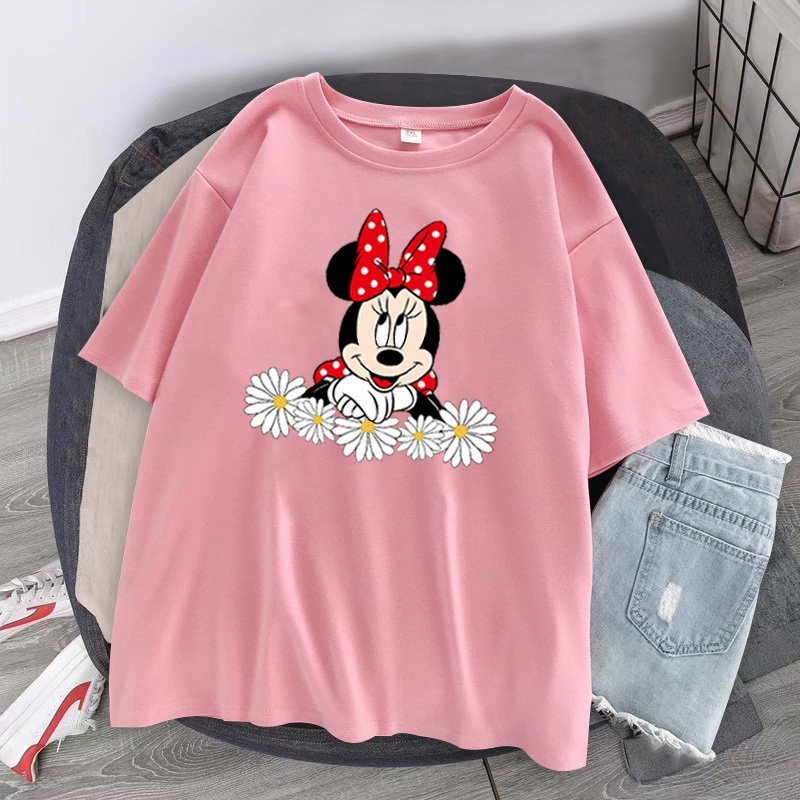 Playeras De Mujer Moda Con Estampado RatóN Dibujos Animados | Shopee México