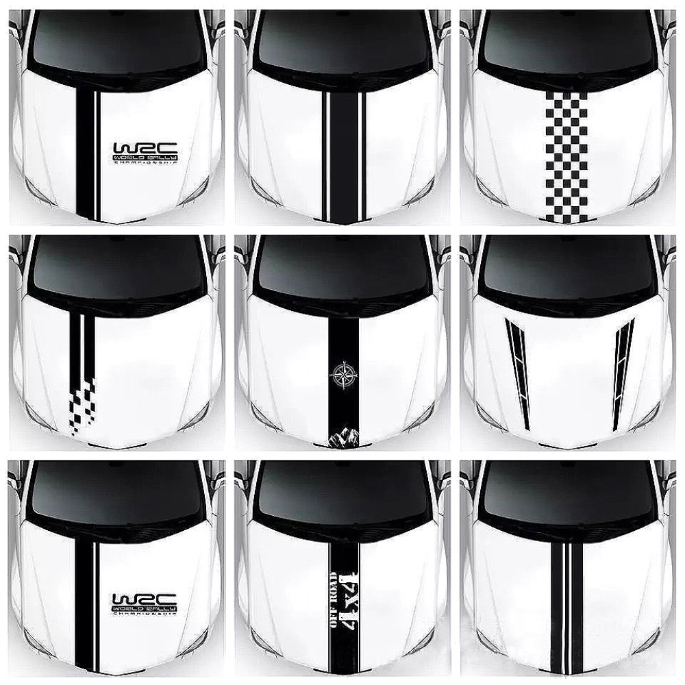 Pegatina De Coche Con Capucha Pegatinas Personalizadas De Rayas ...