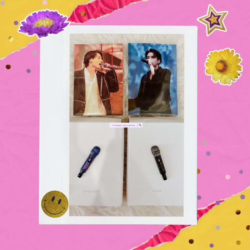 Insignia oficial de micrófono BTS Jungkook & Suga HYBE Insight | Shopee ...