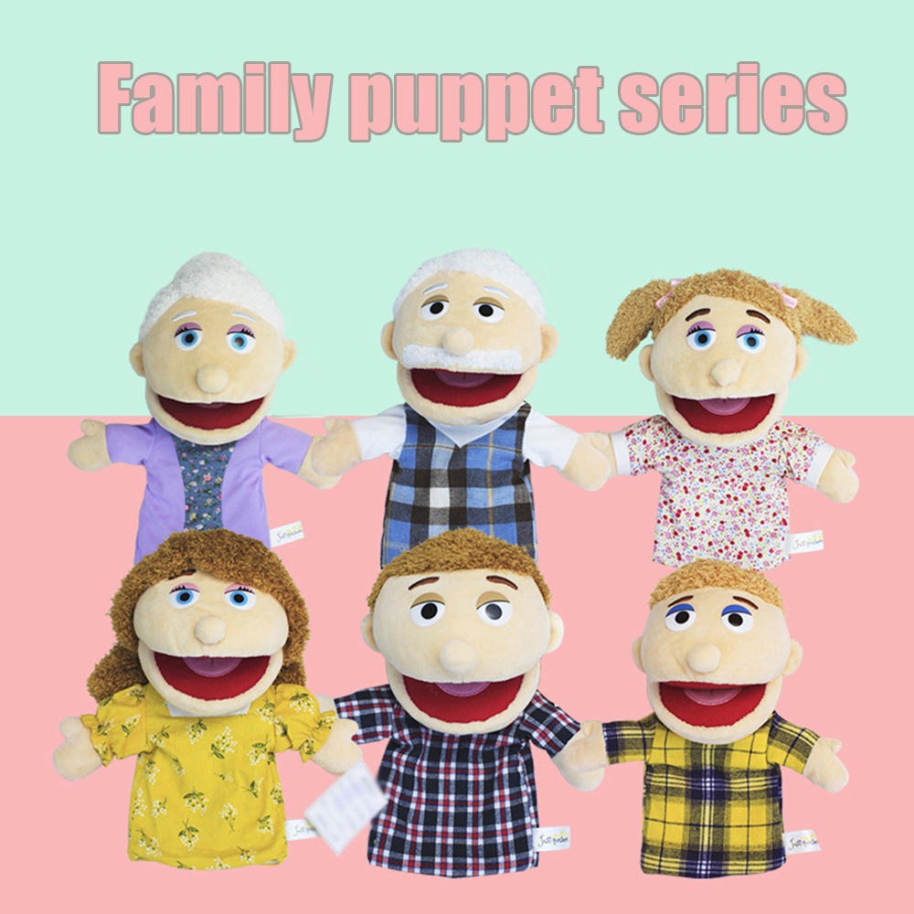 Familia De Títeres Serie Lindo Peluche Marionetas De Mano Pretender ...