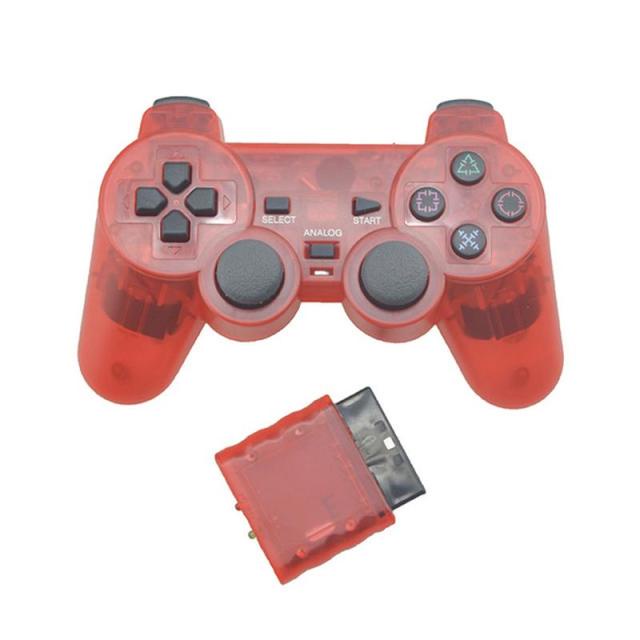 2.4g controlador inalámbrico para sony ps2 color transparente gamepad para playstation 2 ...
